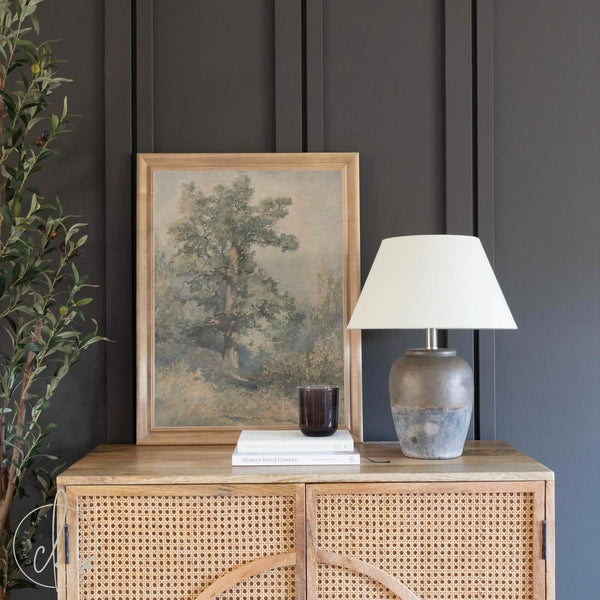 Vintage Tree Painting | Wood Framed Canvas