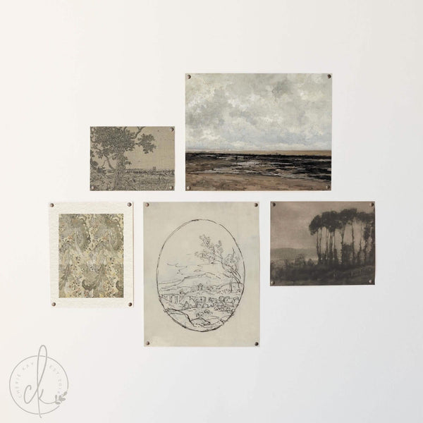 Vintage Paintings Gallery Wall Collection