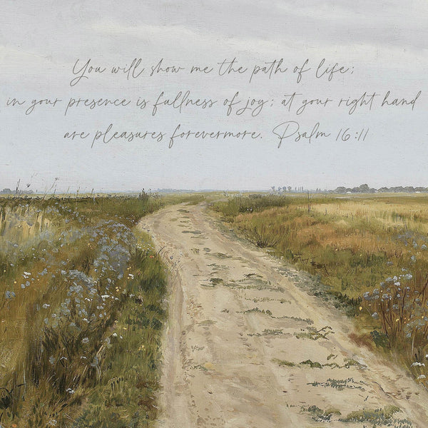 Bible Verse Framed Wall Art - Psalm 16:11 Christian Decor