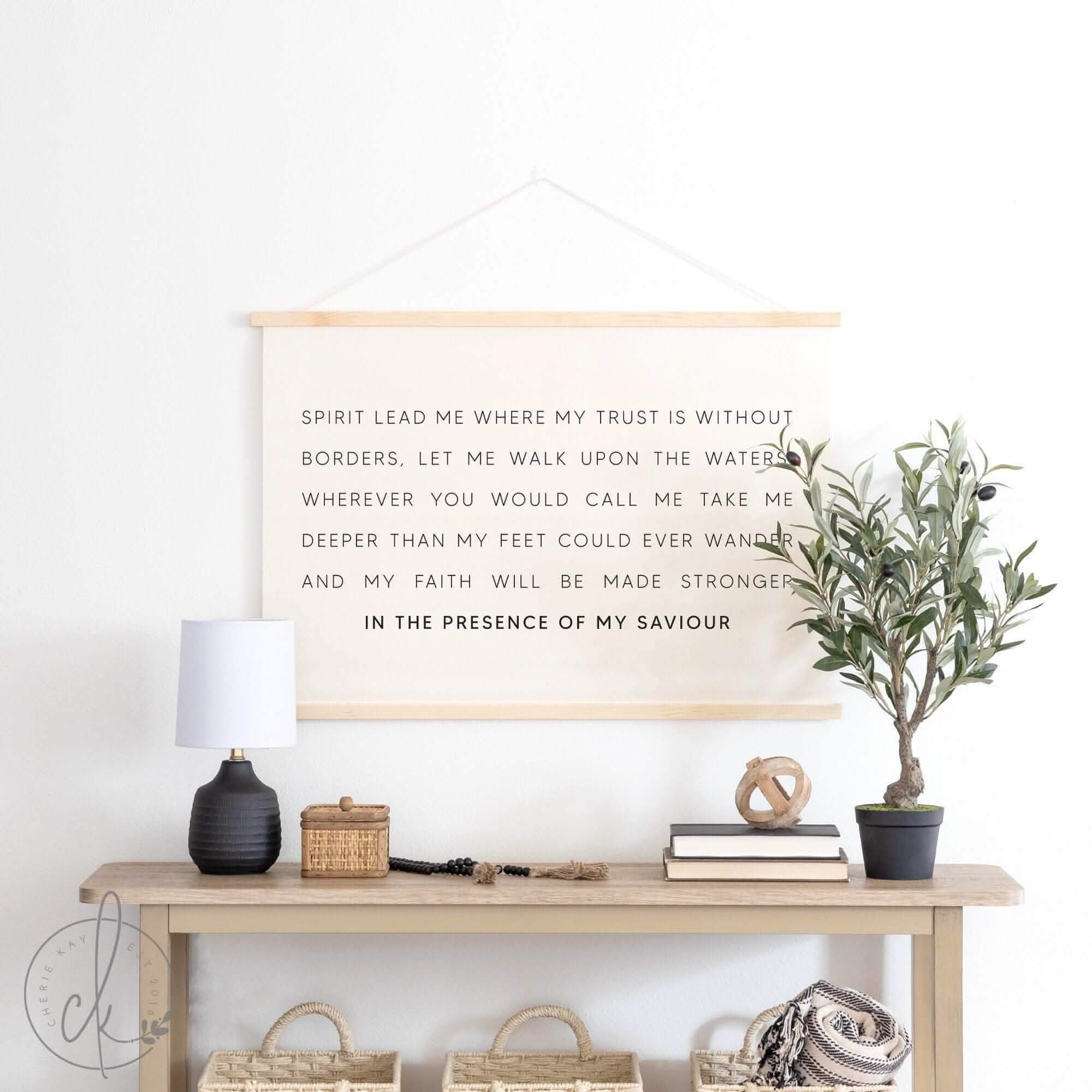 Spirit Lead Me Where My Trust Is Without Borders Canvas
